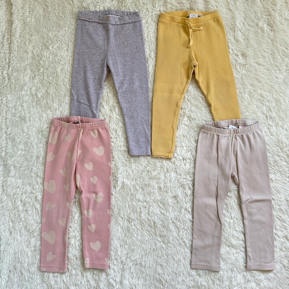 Zara | Bottoms | Zara Bundle Of 4 Toddler Girl Leggings In 34y | Poshmark